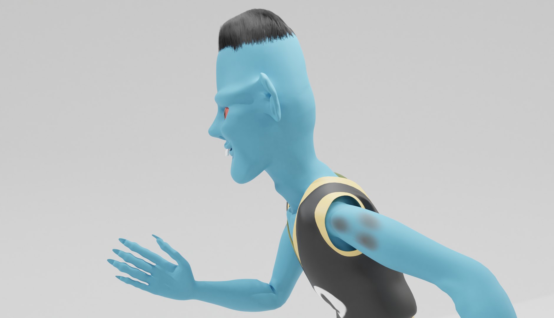 Blue Monster 3D - TurboSquid 1818867