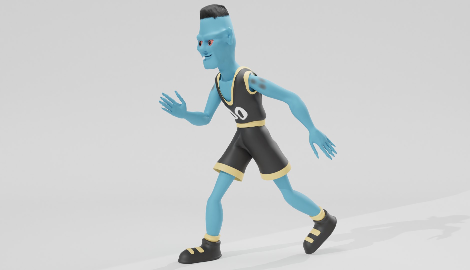 Blue Monster 3D - TurboSquid 1818867