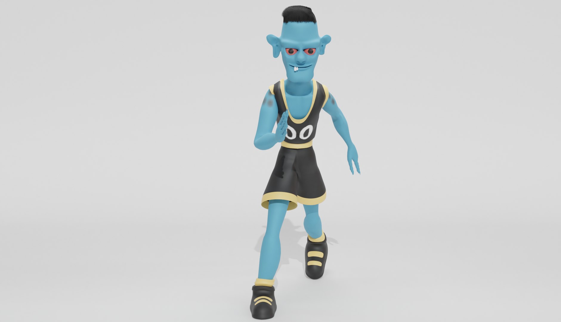 Blue Monster 3D - TurboSquid 1818867
