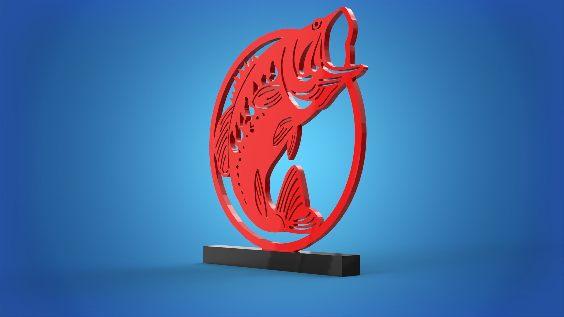 Fish Statue 3D Model - TurboSquid 2357206