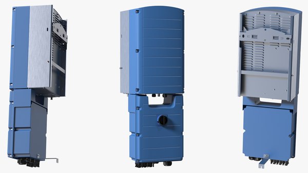 3D Three Phase Solar Panel Inverter - TurboSquid 1820876
