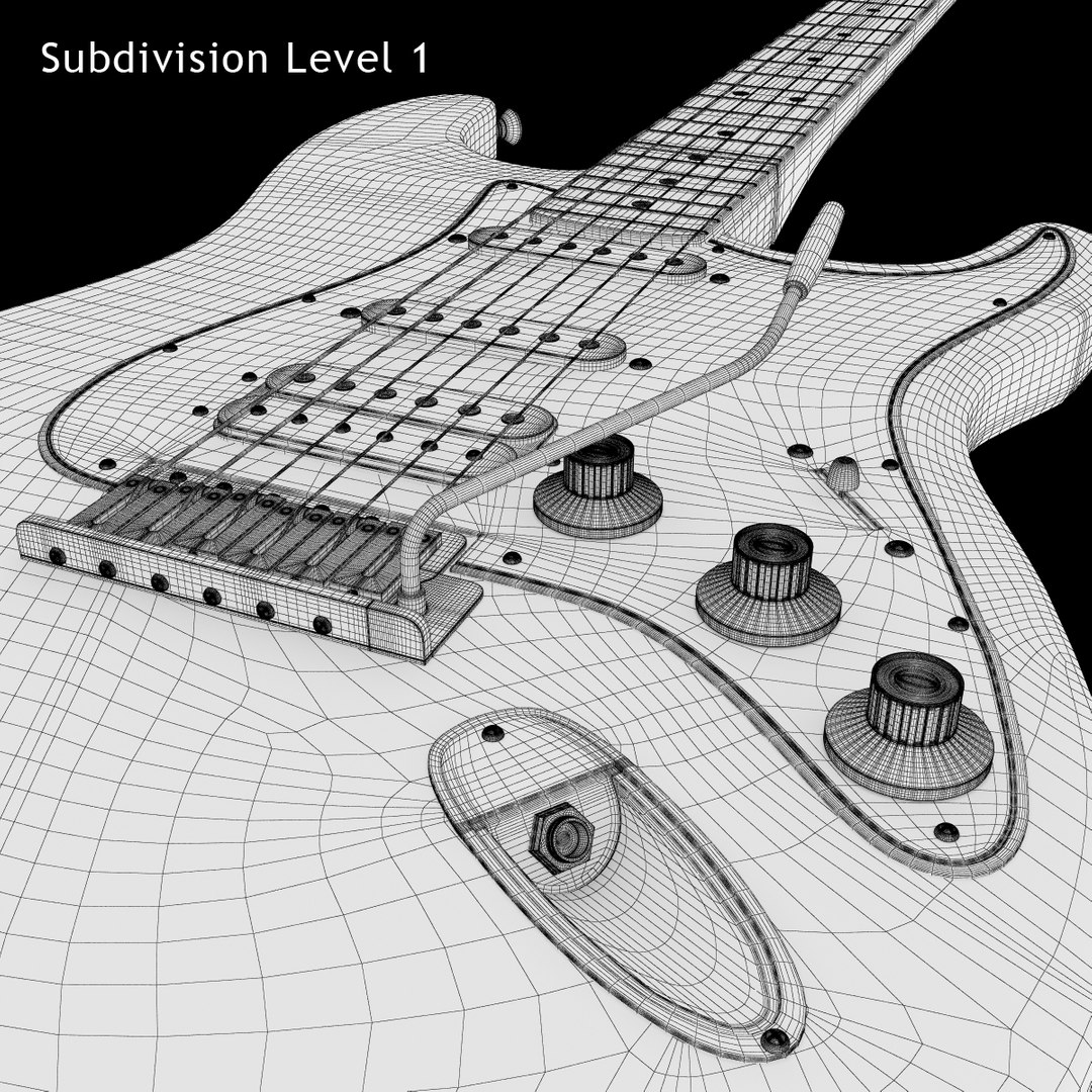 Electric Guitar Model - TurboSquid 2402916