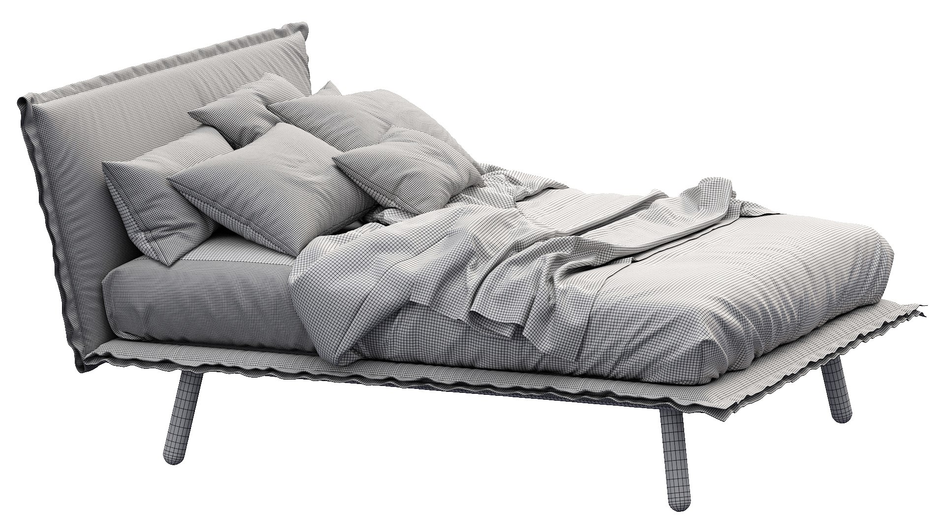 Bed aladino 3D model - TurboSquid 1703959