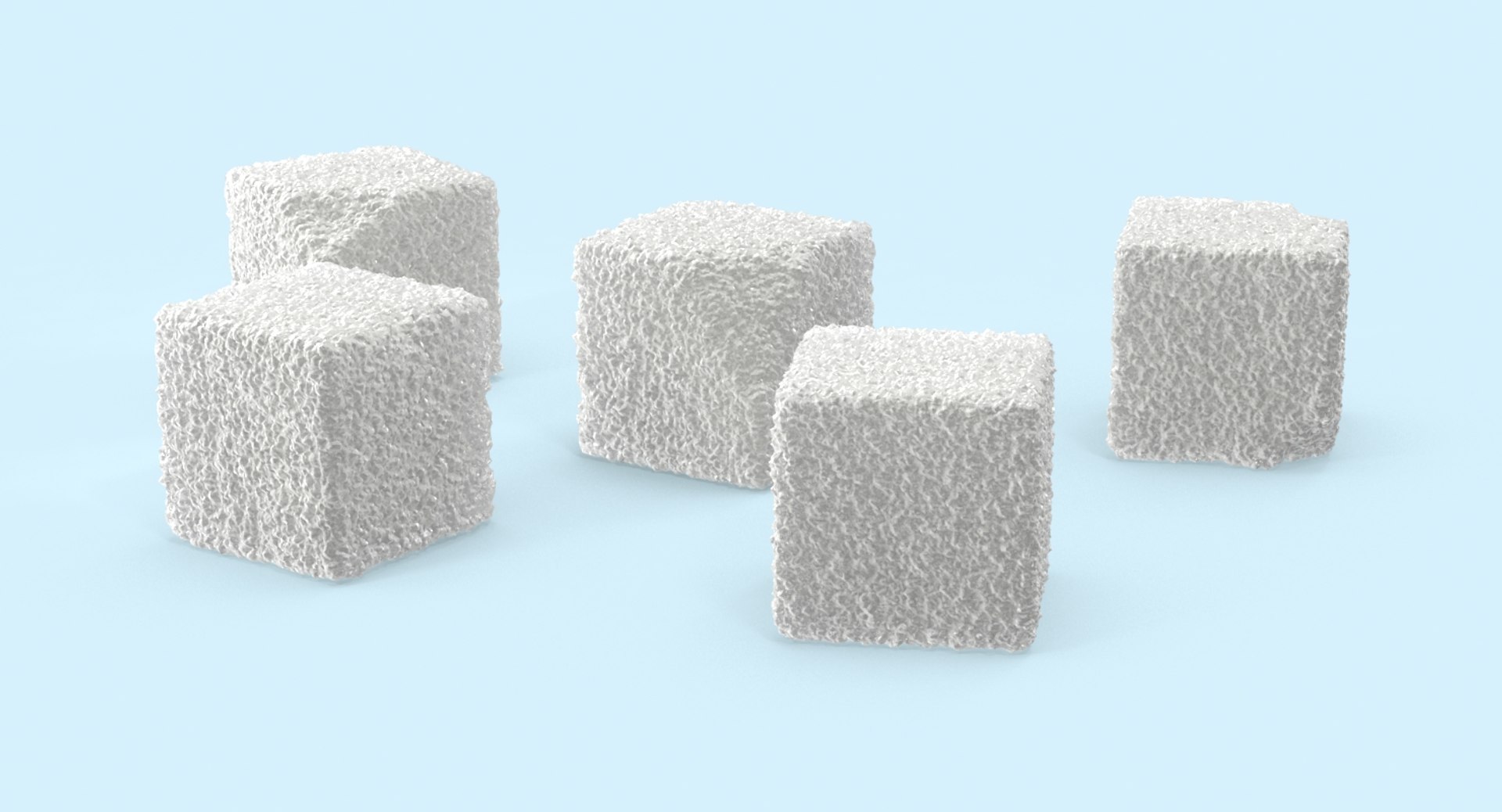3d Model Sugar Cubes