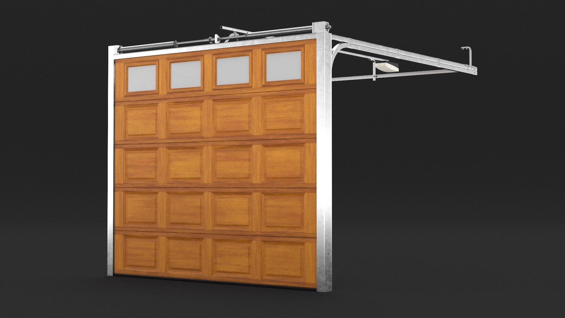Paneled Garage Door With Windows Rigged For Maya 3D Model - TurboSquid ...