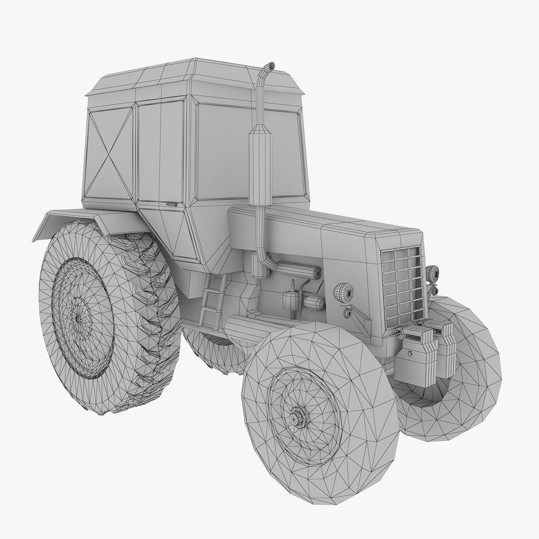 Ready Tractor Mtz-80 3d Max