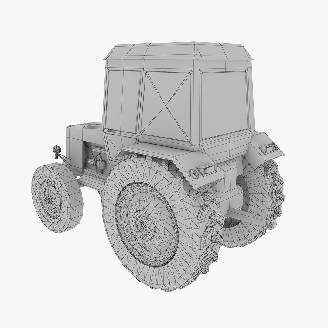 Ready Tractor Mtz-80 3d Max