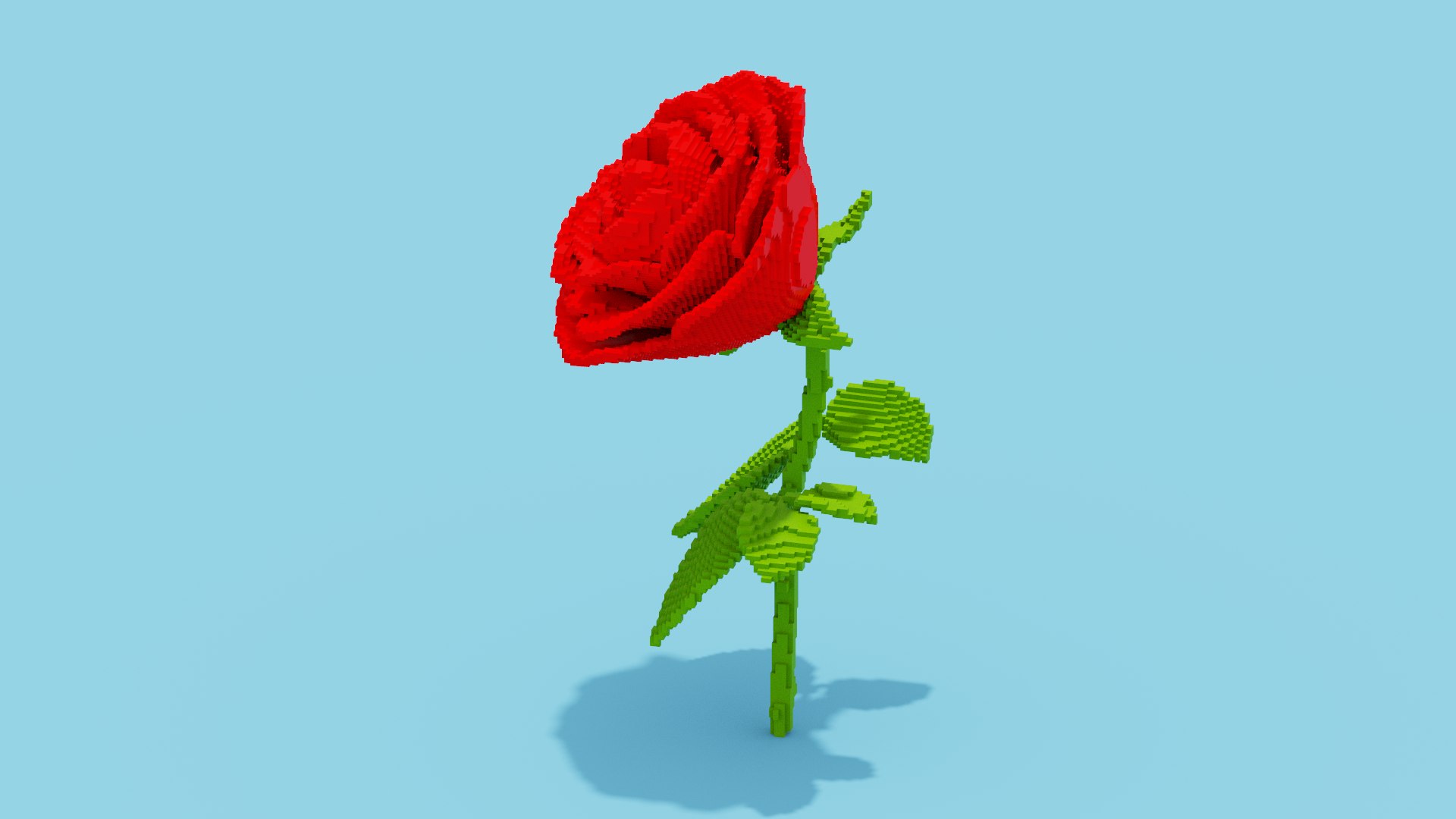 Red Rose 3D Model - TurboSquid 2183593