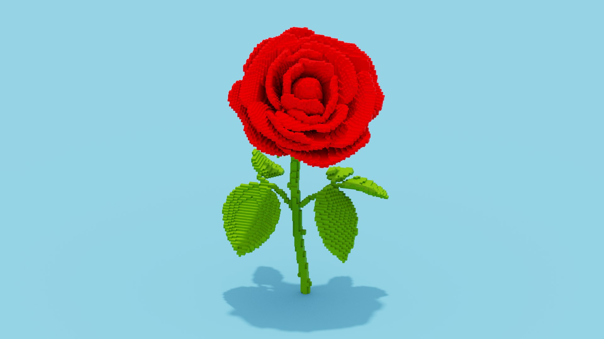 Red Rose 3D Model - TurboSquid 2183593