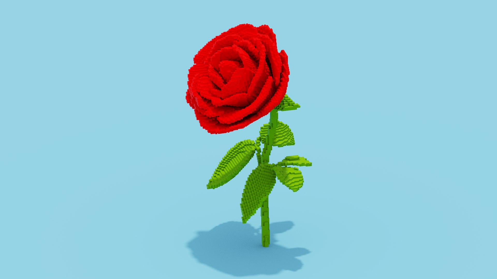 Red Rose 3D Model - TurboSquid 2183593
