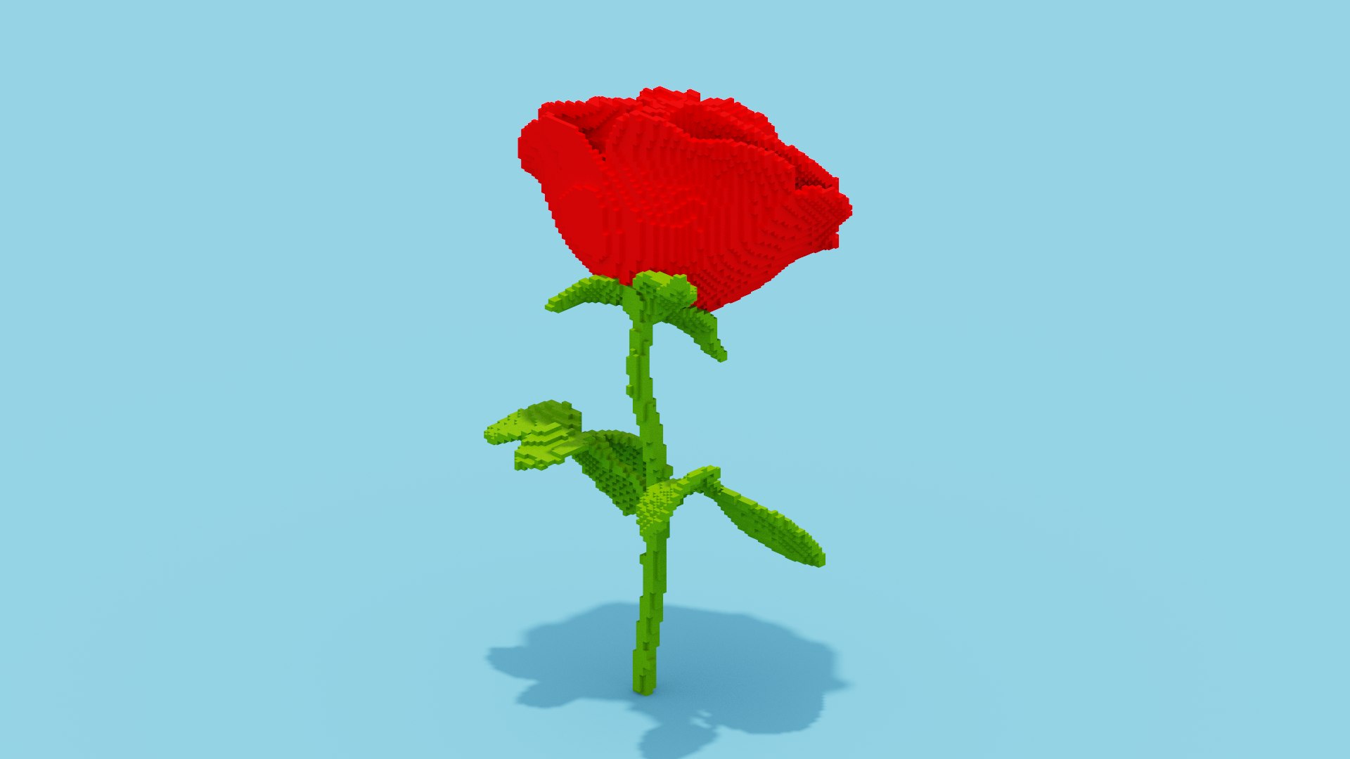 Red Rose 3D Model - TurboSquid 2183593