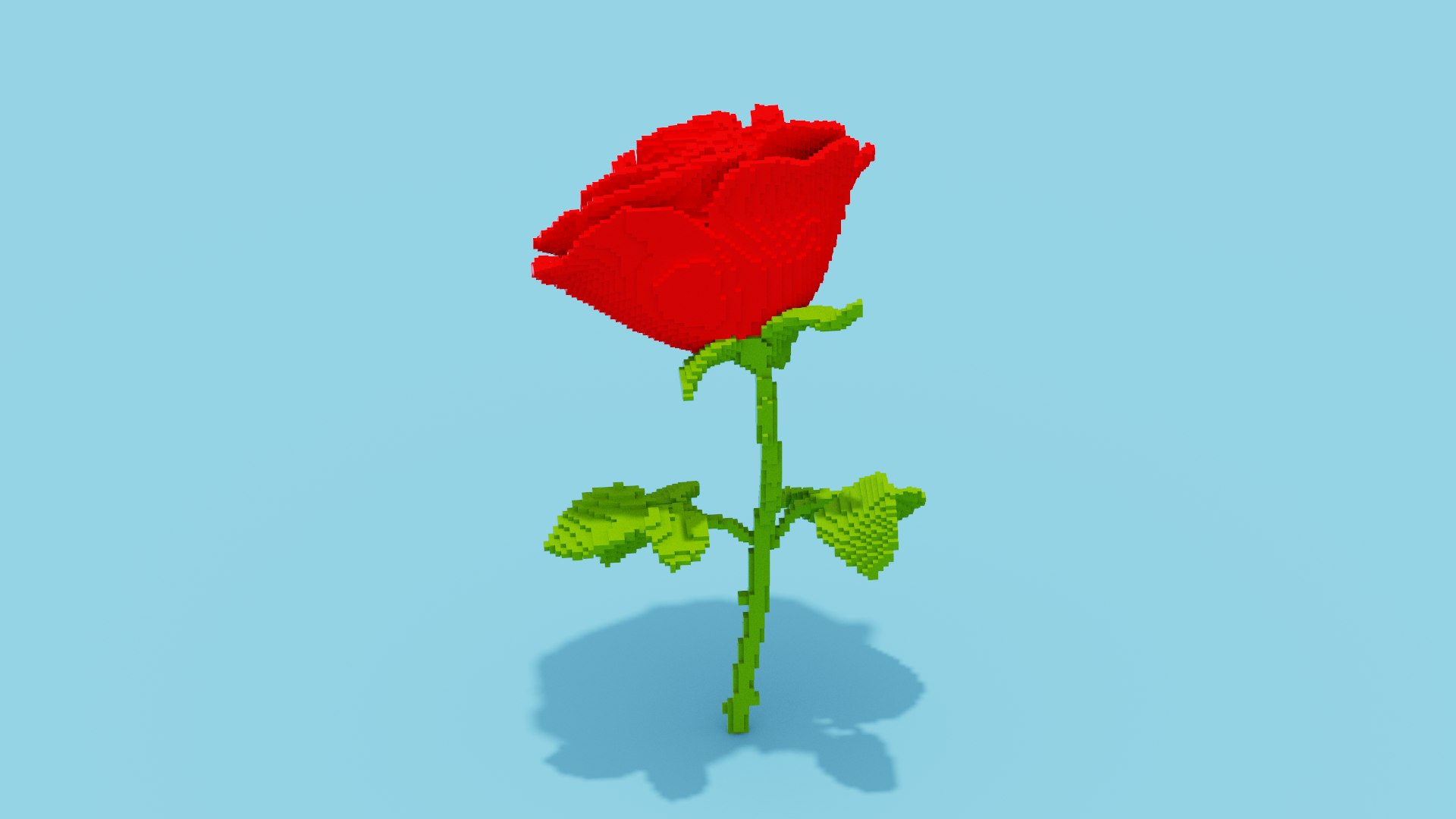 Red Rose 3D Model - TurboSquid 2183593
