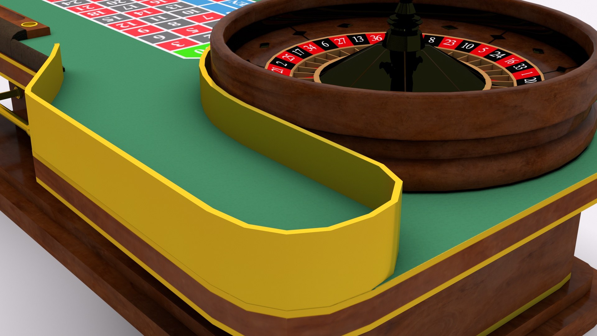 Roulette Table 3D - TurboSquid 1985368