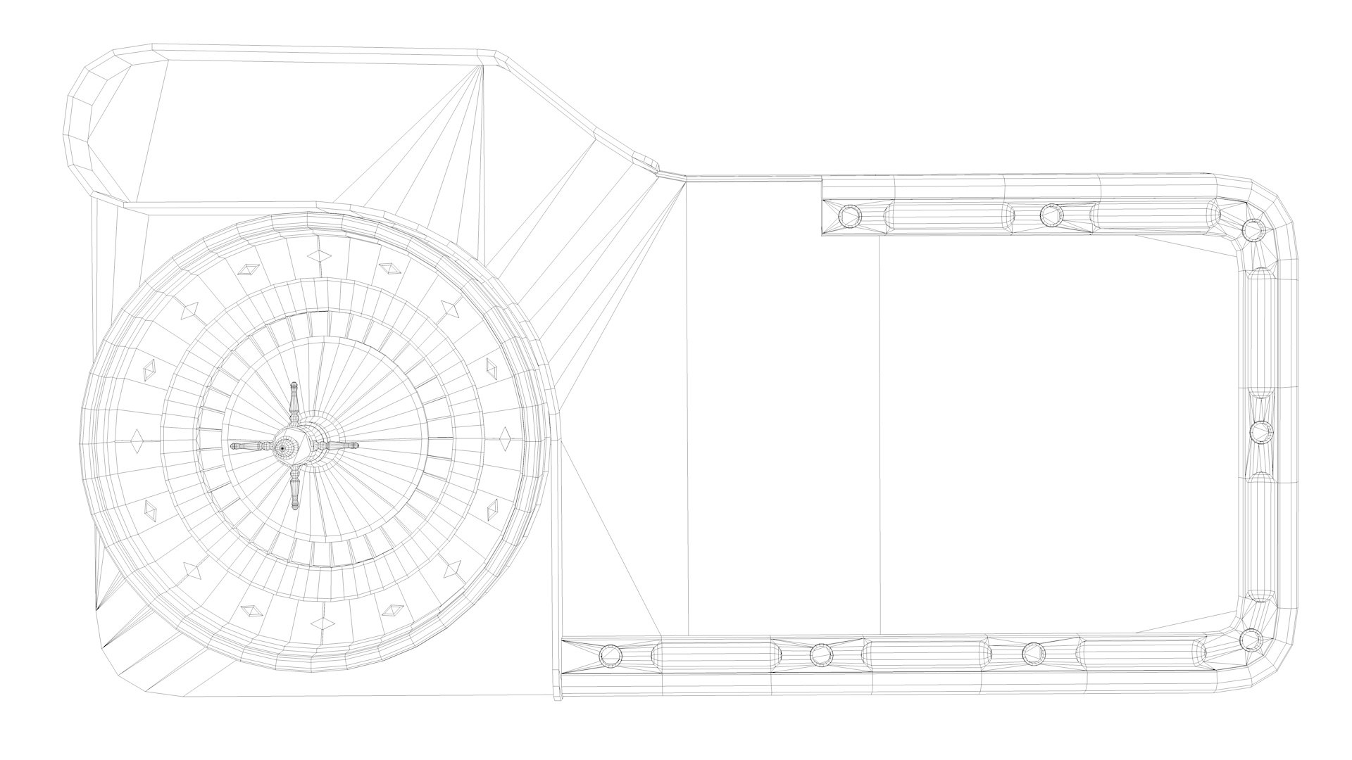Roulette Table 3D - TurboSquid 1985368