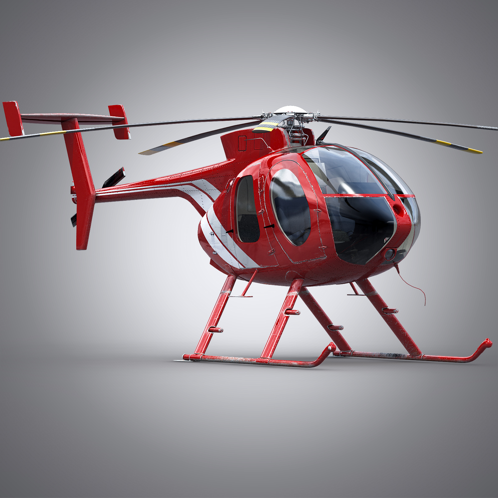 3d md helicopter model
