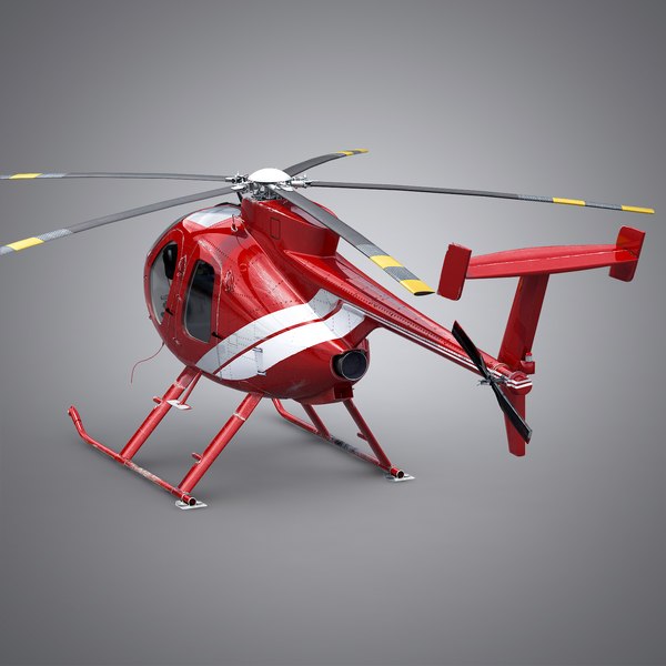 3d md helicopter model