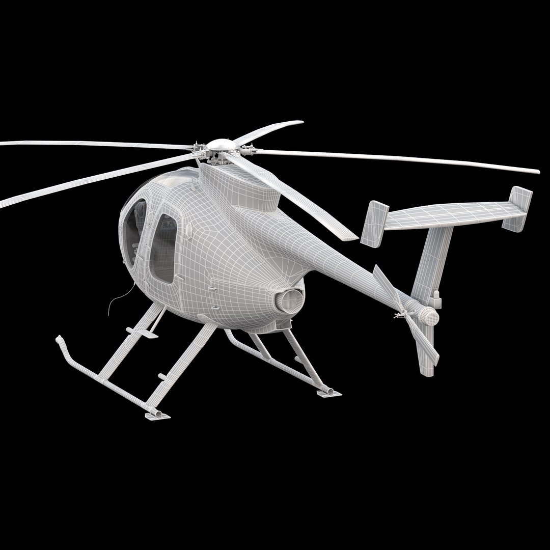 3d Md Helicopter Model