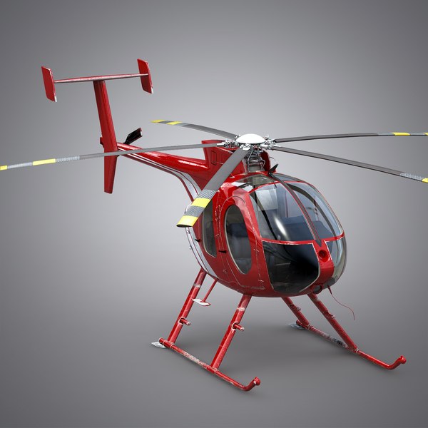3d md helicopter model