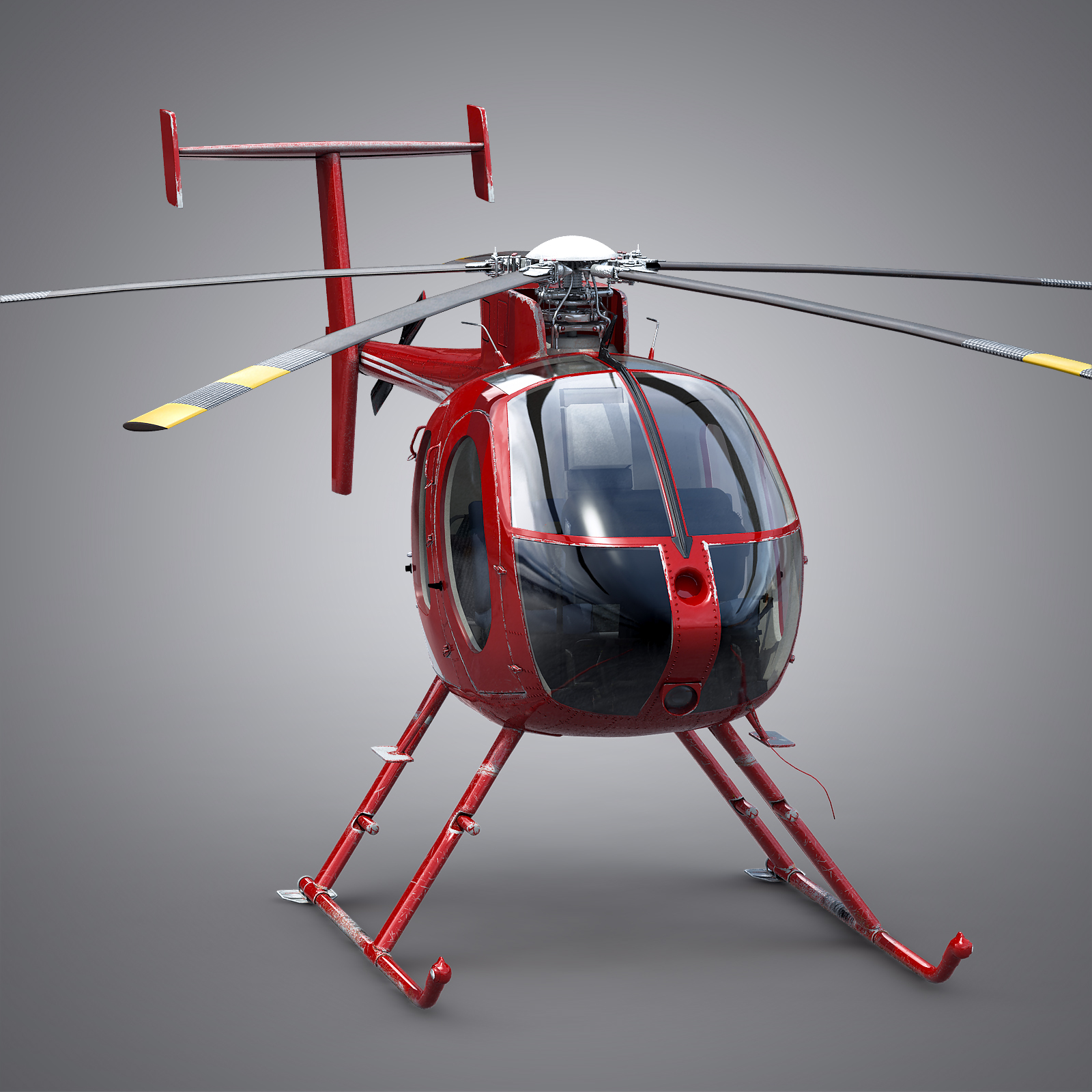 3d md helicopter model