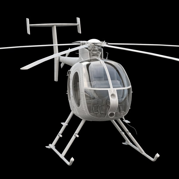 3d md helicopter model