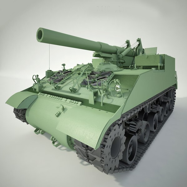 modelo 3d Tanque Sau M40 "Long Tom" - TurboSquid 927766