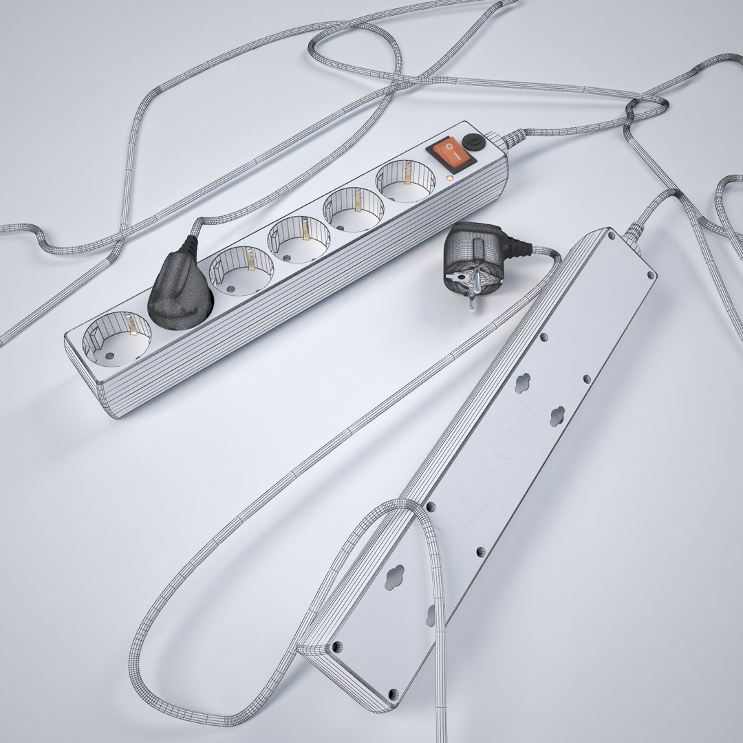 3d Model Power Strip