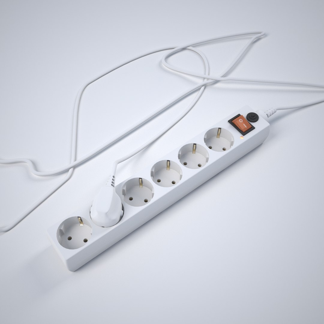 3d Model Power Strip