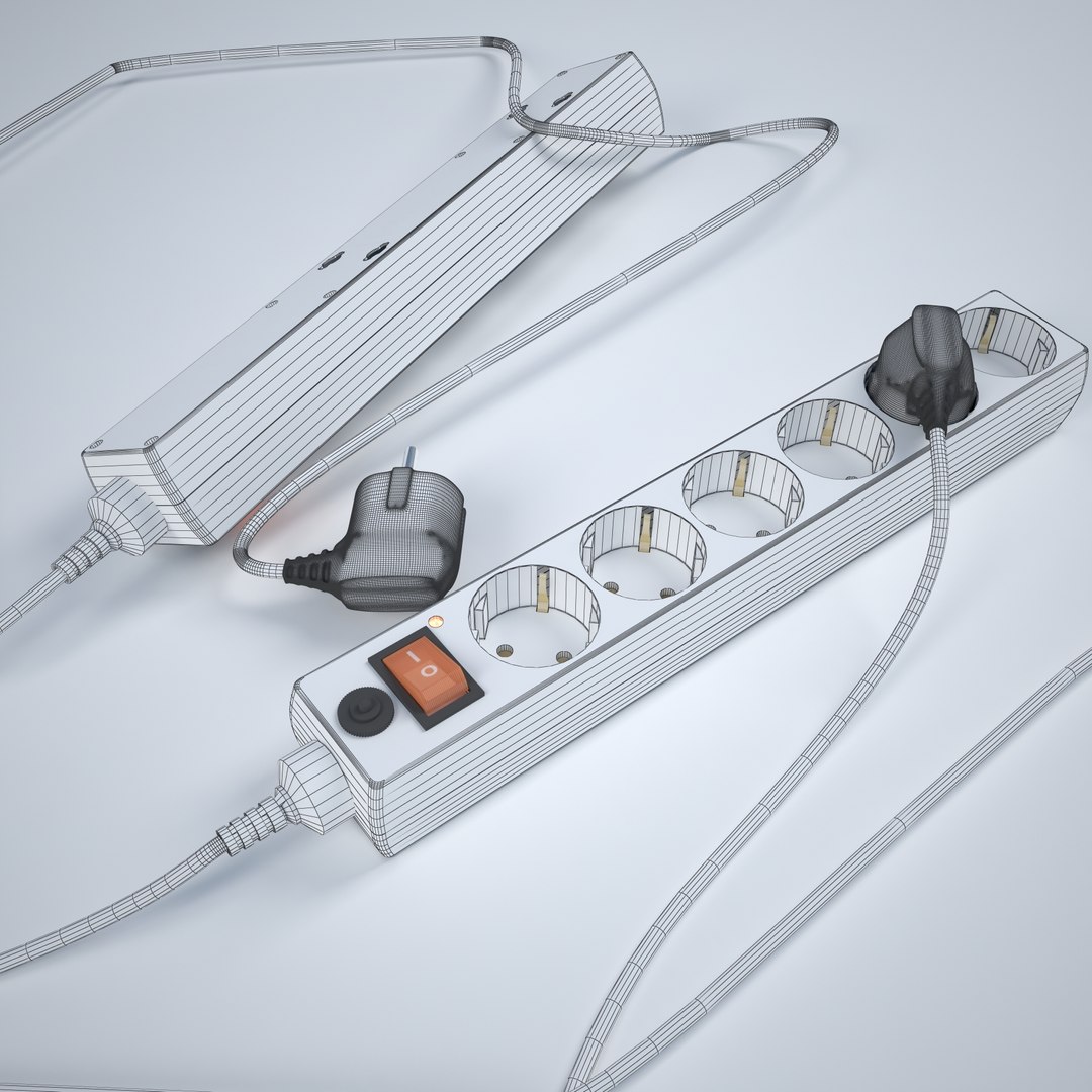 3d Model Power Strip