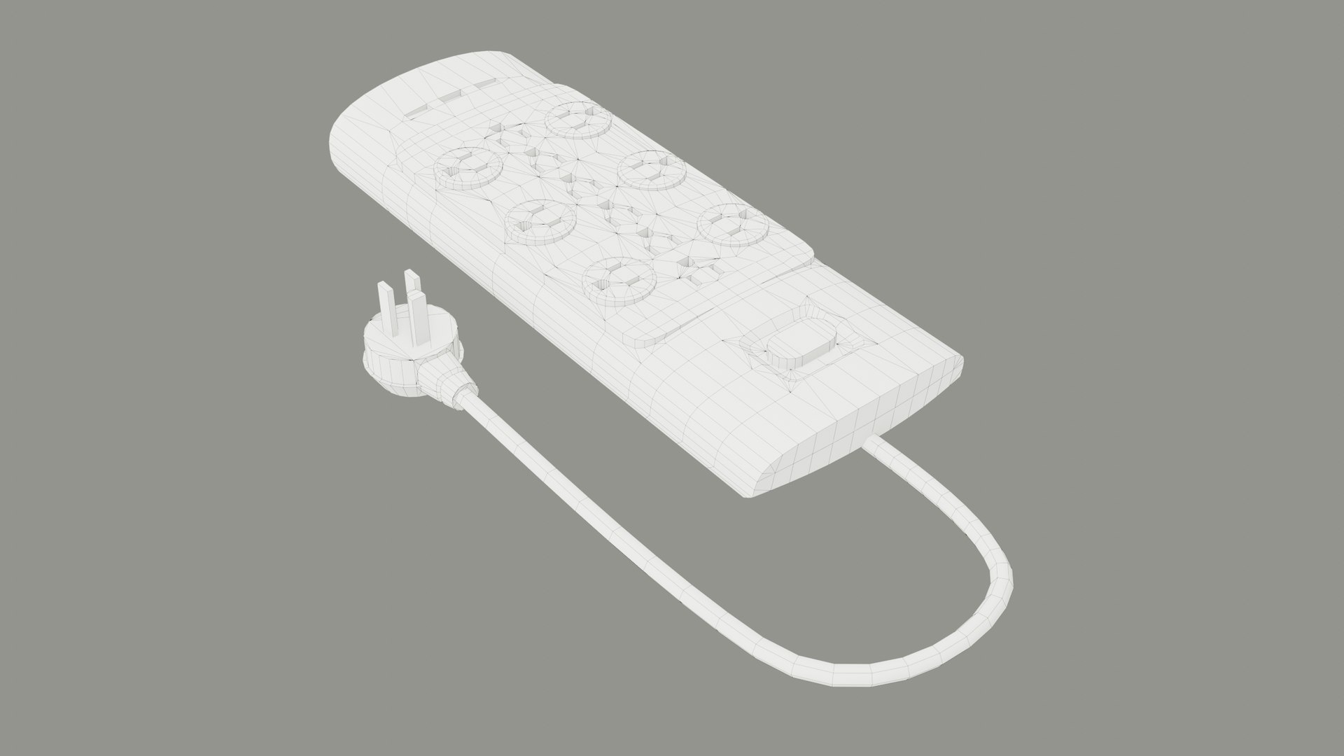 US Power Strip 3D Model - TurboSquid 1894615