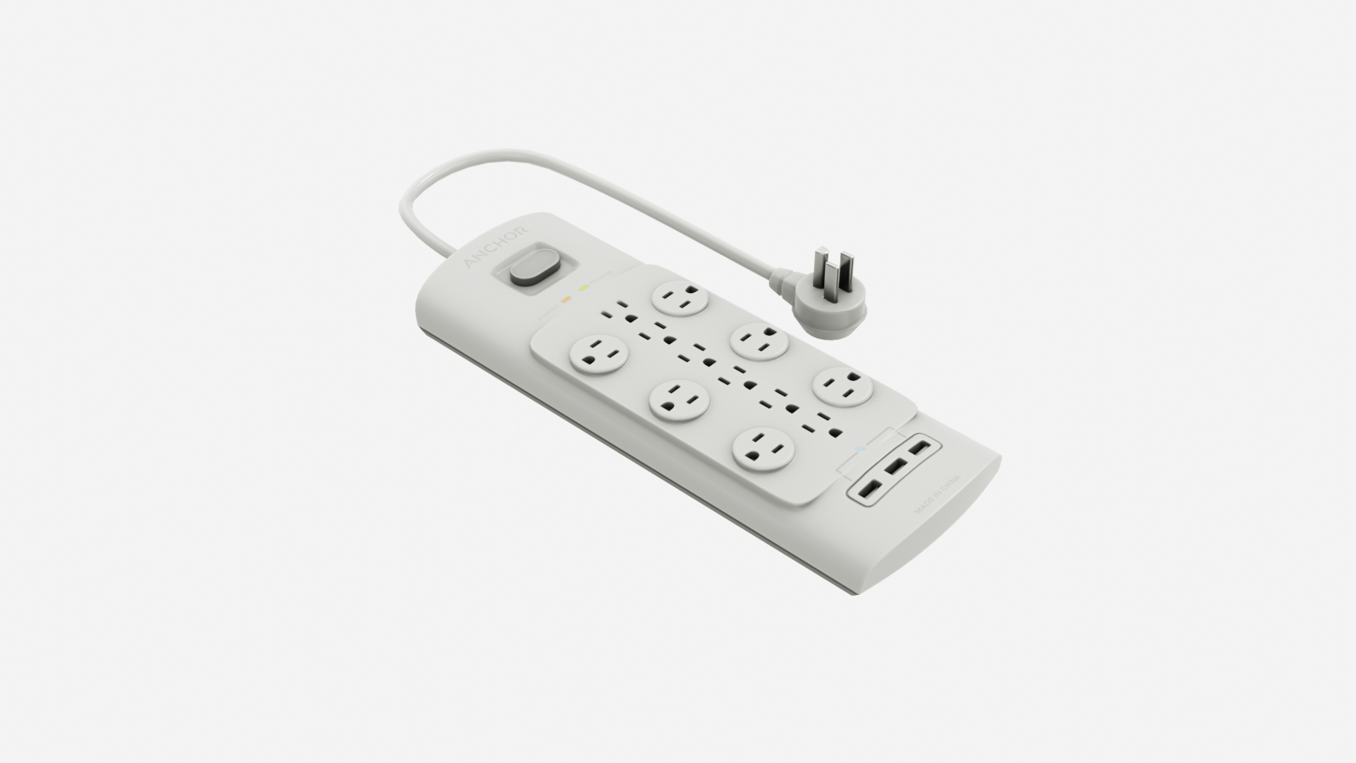 US Power Strip 3D Model - TurboSquid 1894615