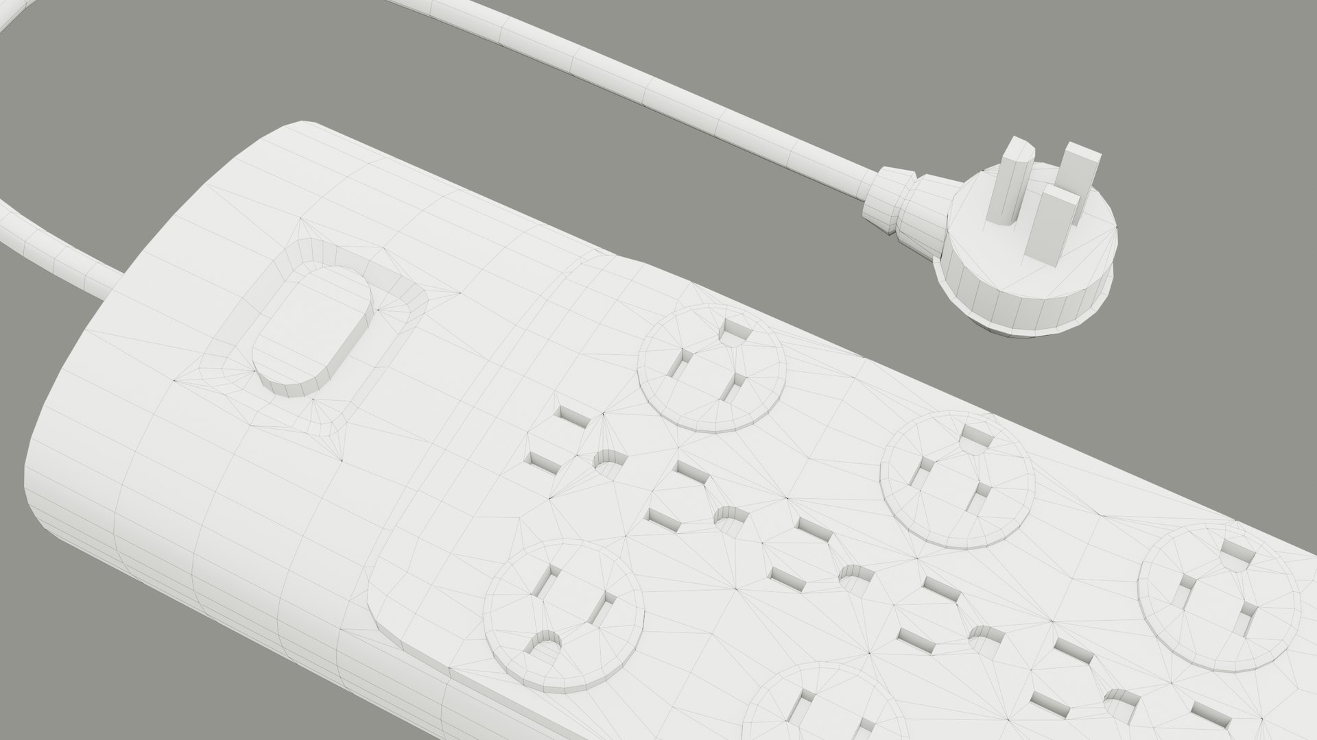 US Power Strip 3D Model - TurboSquid 1894615