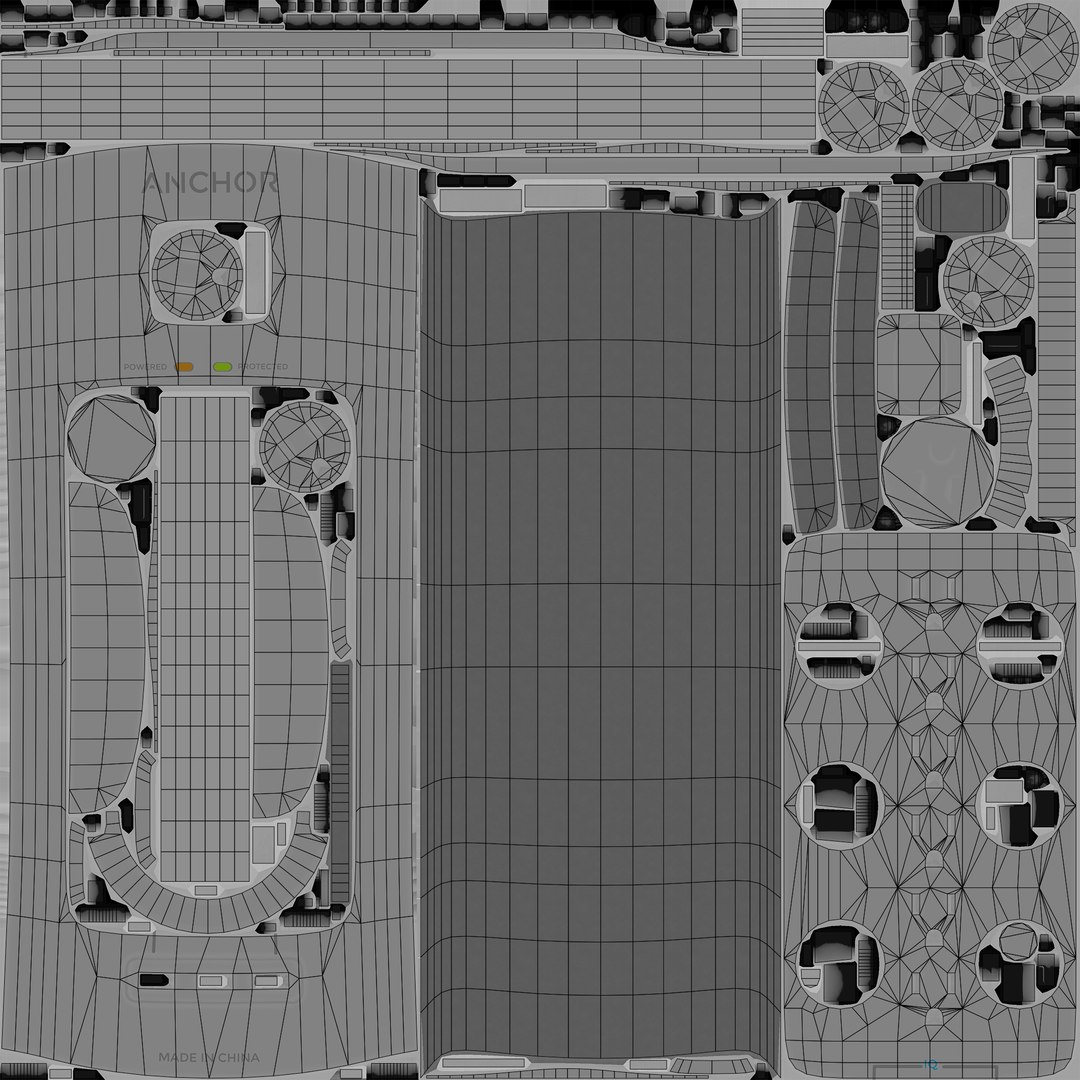 US Power Strip 3D Model - TurboSquid 1894615