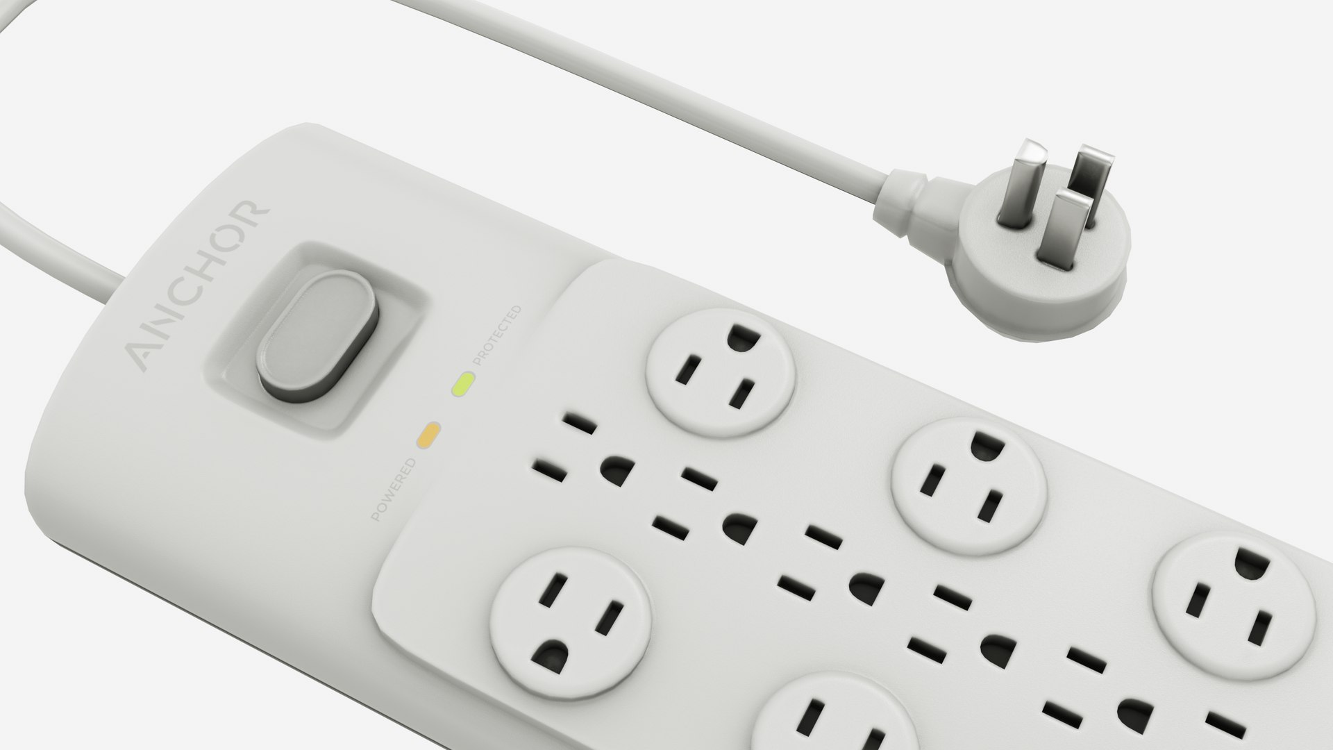US Power Strip 3D Model - TurboSquid 1894615