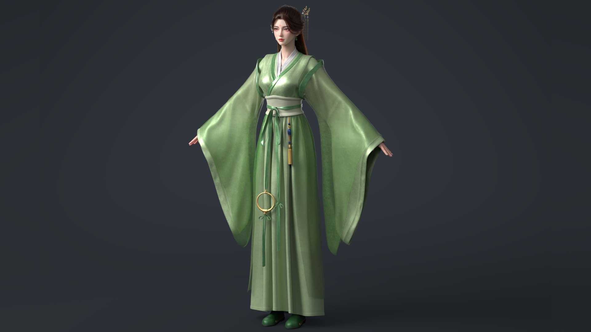 Beauty In Ancient Costume Beautiful Virtual Human 3D Model - TurboSquid ...