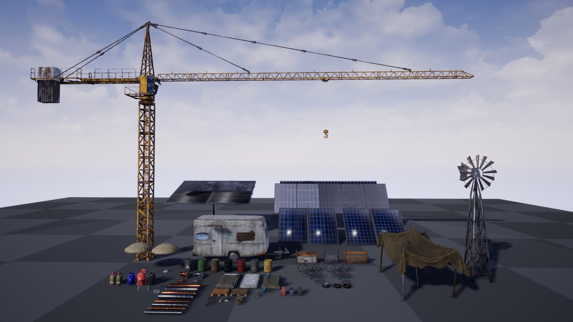 3D model apocalyptic props - TurboSquid 1380028