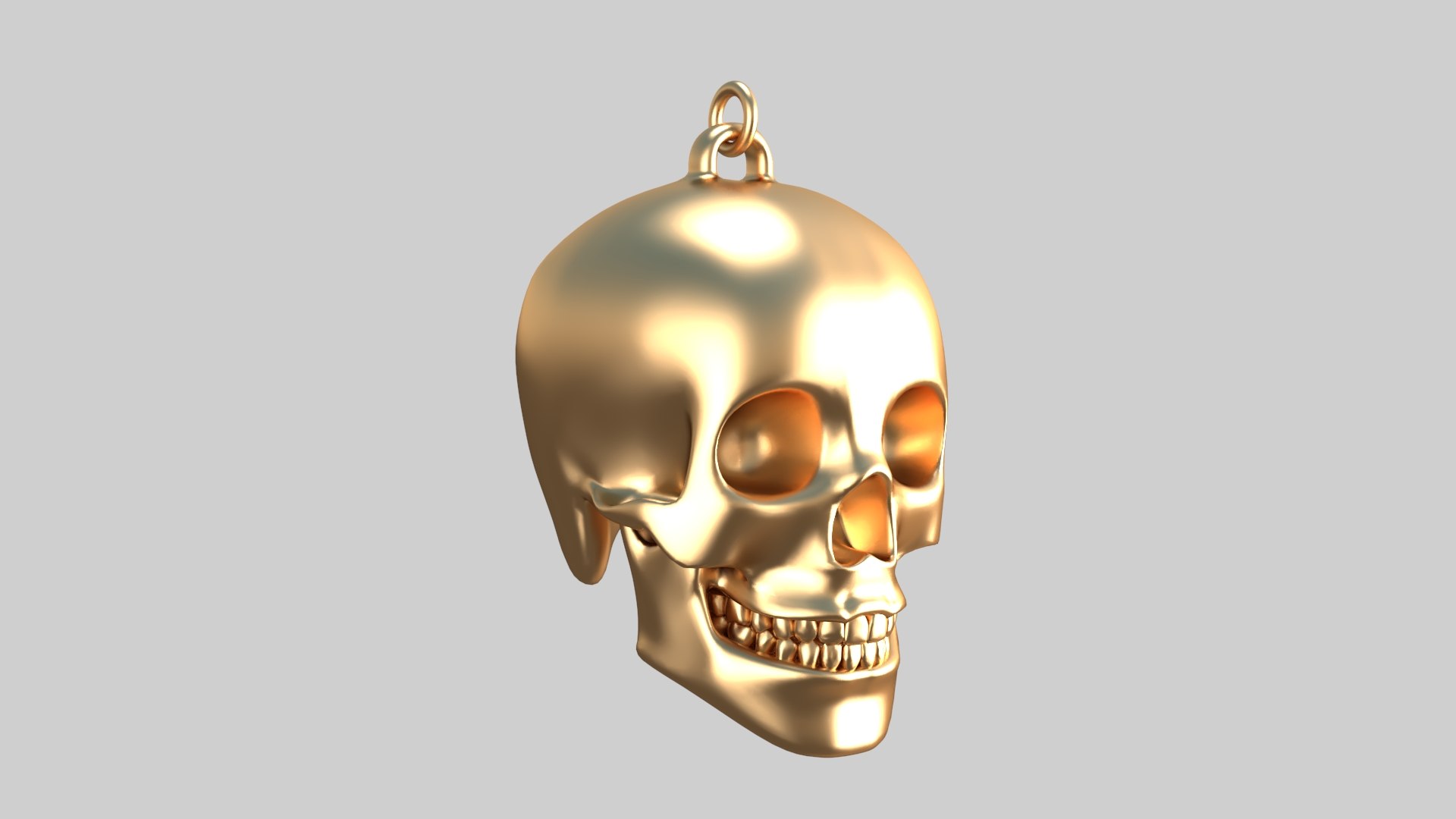 Skull Pendant Copper 3D Model - TurboSquid 2334528