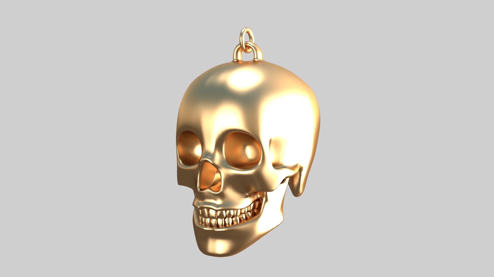Skull Pendant Copper 3D Model - TurboSquid 2334528