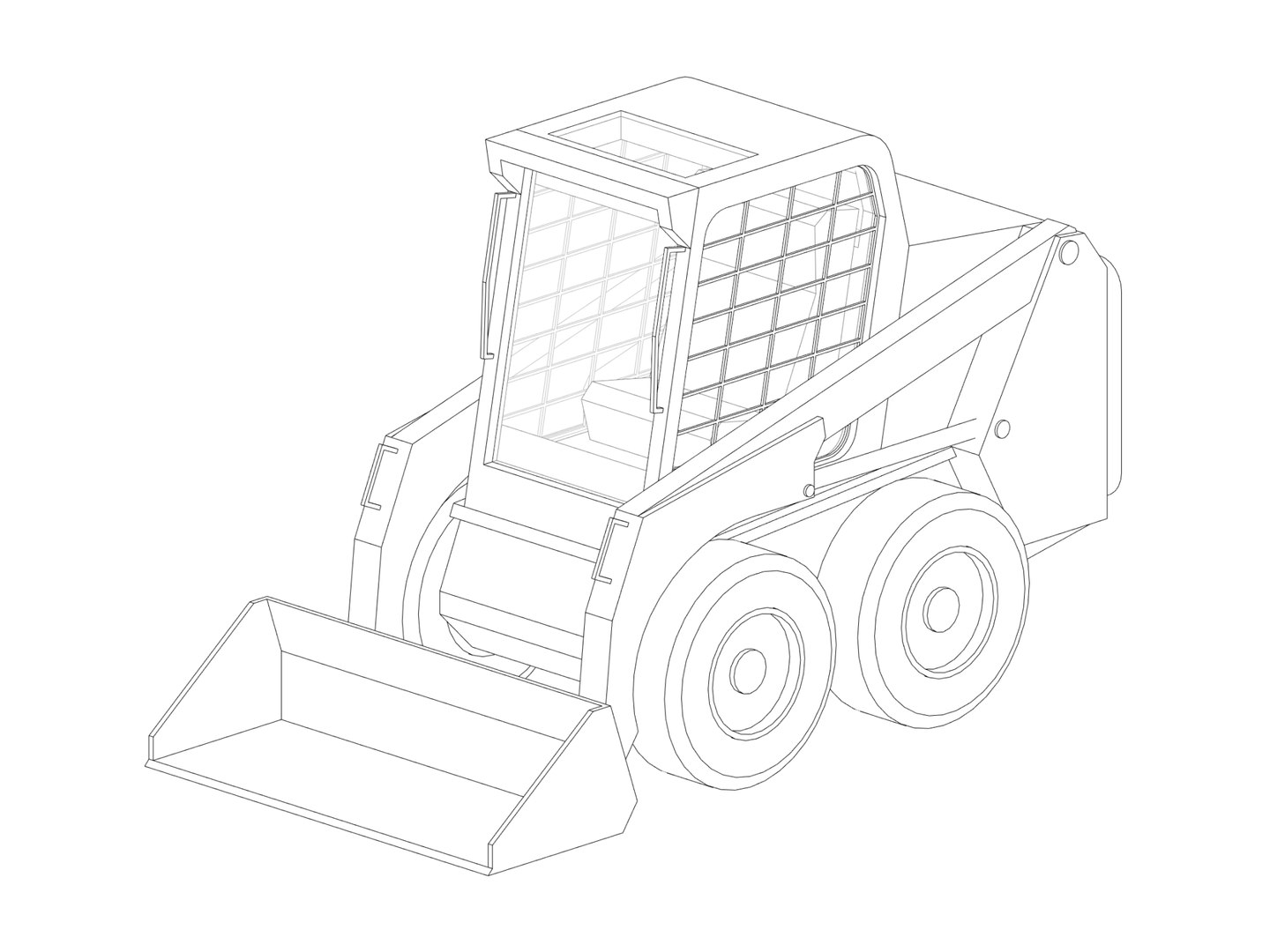 Skid-Steer-Loader - Revit Family Model - TurboSquid 2260603