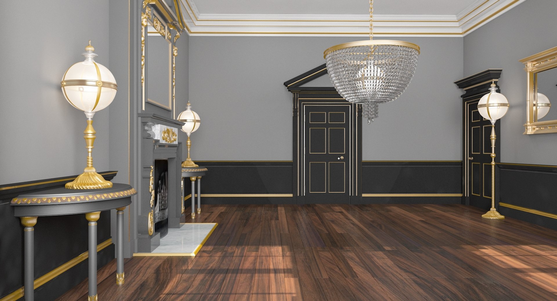 3D Classical Interior Model - TurboSquid 1198912