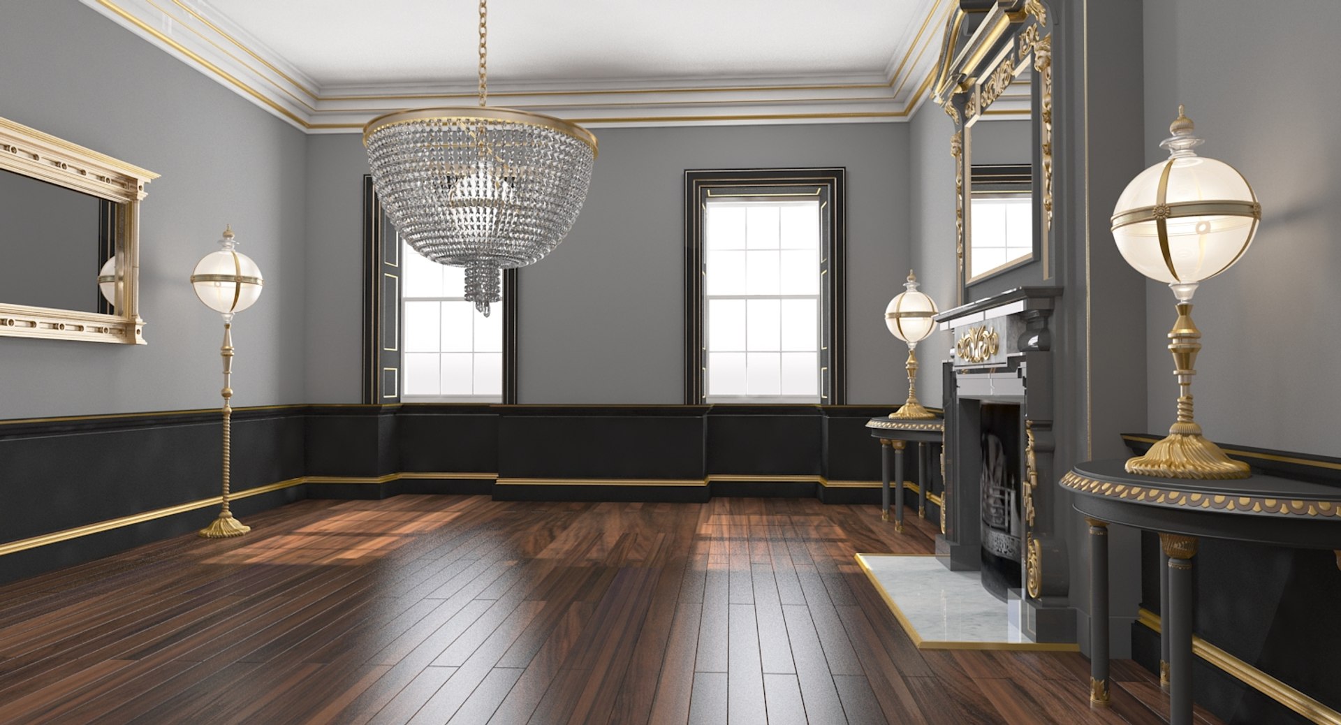 3D Classical Interior Model - TurboSquid 1198912