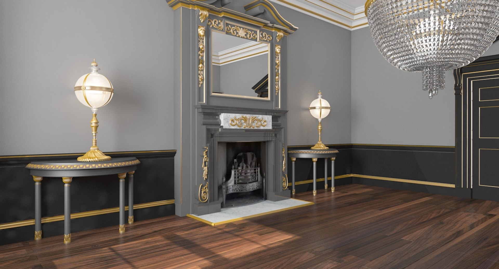 3D Classical Interior Model - TurboSquid 1198912