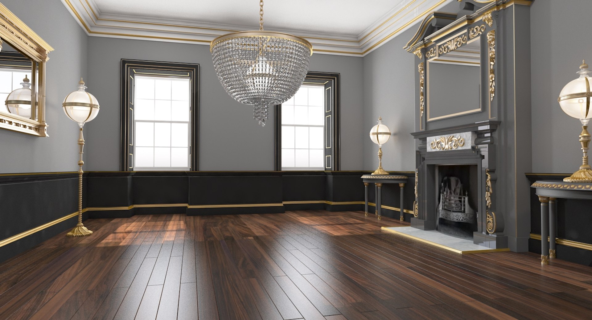 3D Classical Interior Model - TurboSquid 1198912