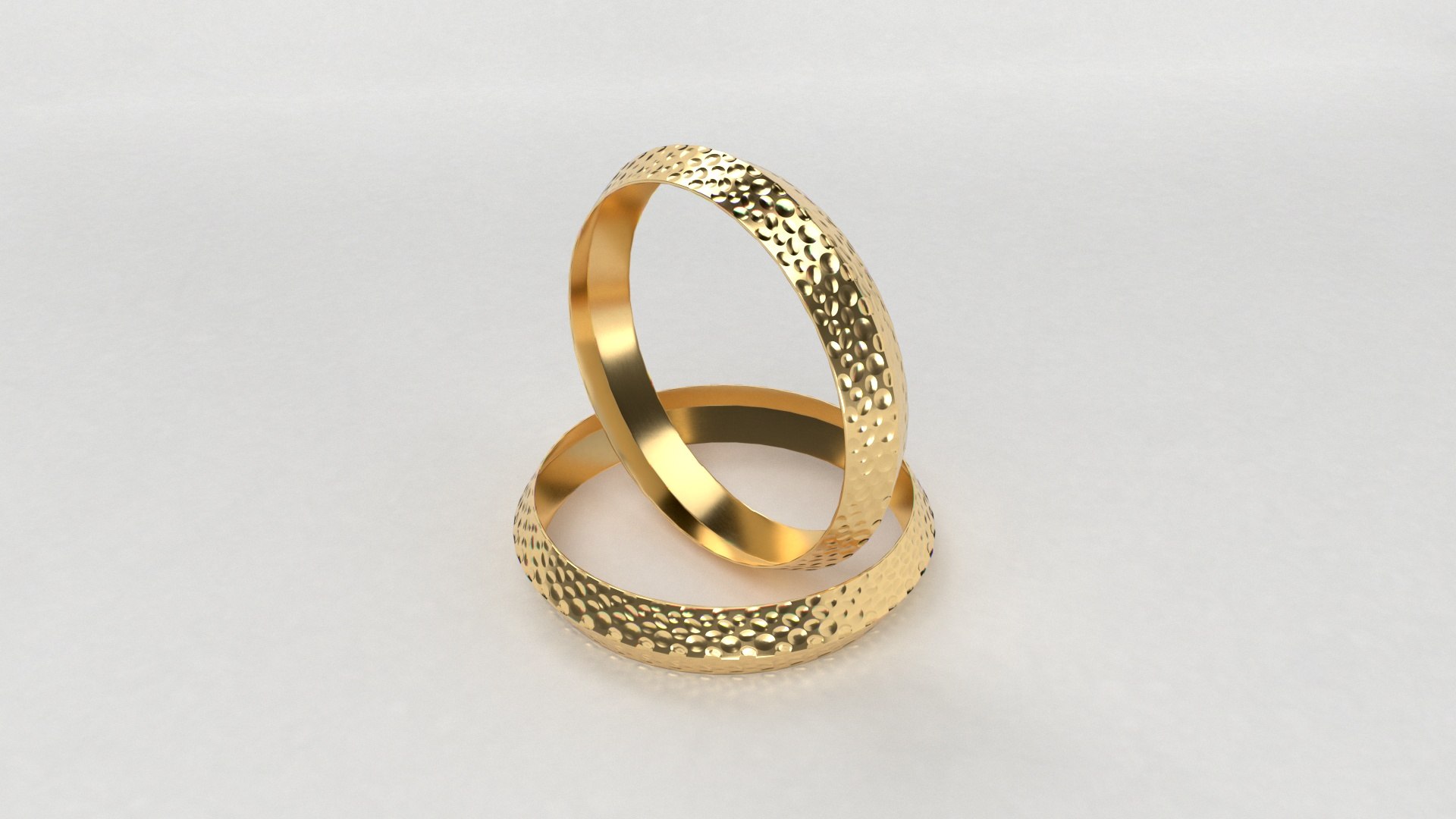 3D Golden Bangles Model - TurboSquid 2112570