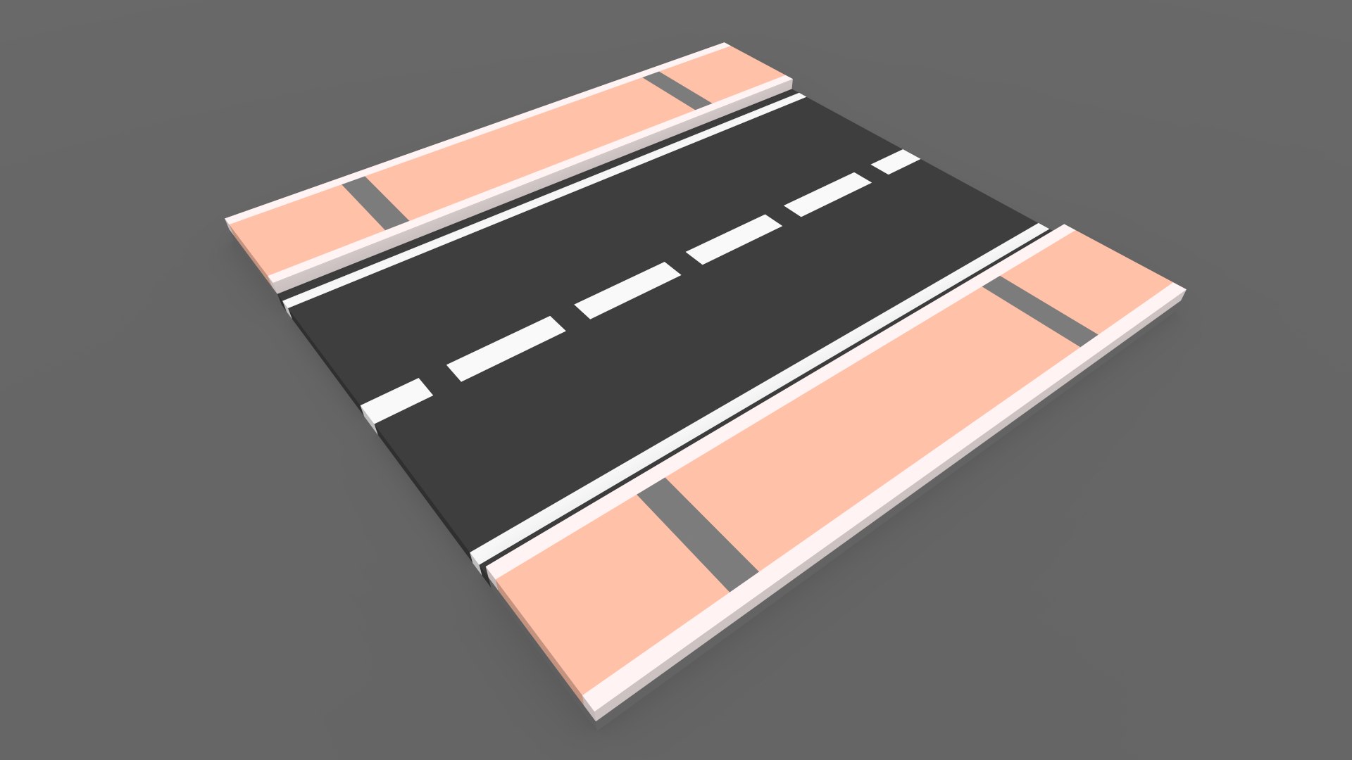 Voxel Road 3D Model - TurboSquid 1359393