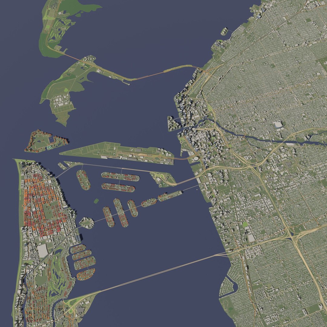 Miami USA - City And Urban Model - TurboSquid 2242189