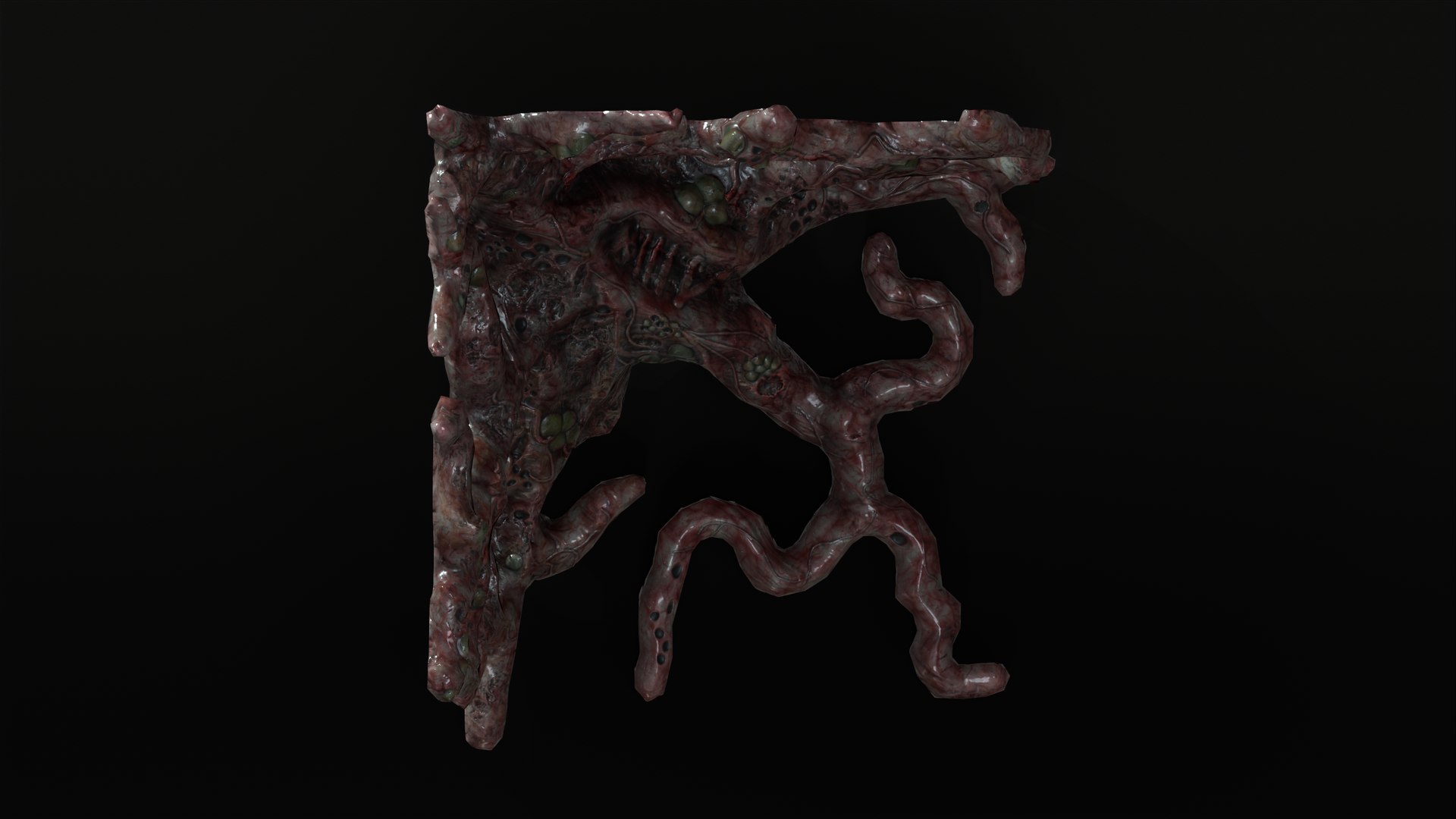 Biomass Alien Plant - Gameready Low-poly With PBR Low-poly 3D Model 3D ...