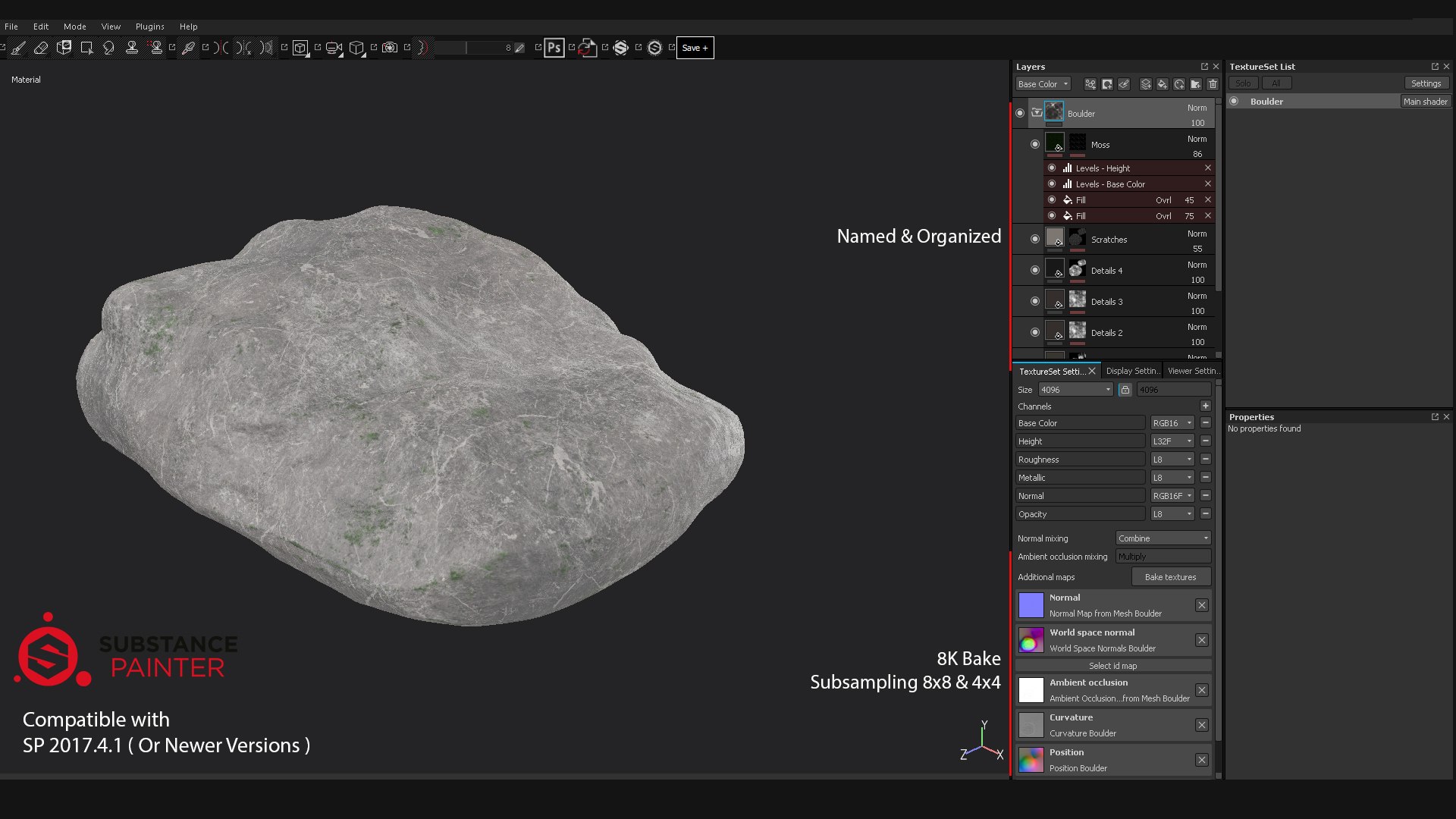 3D Boulder Pbr Games Model - TurboSquid 1246505