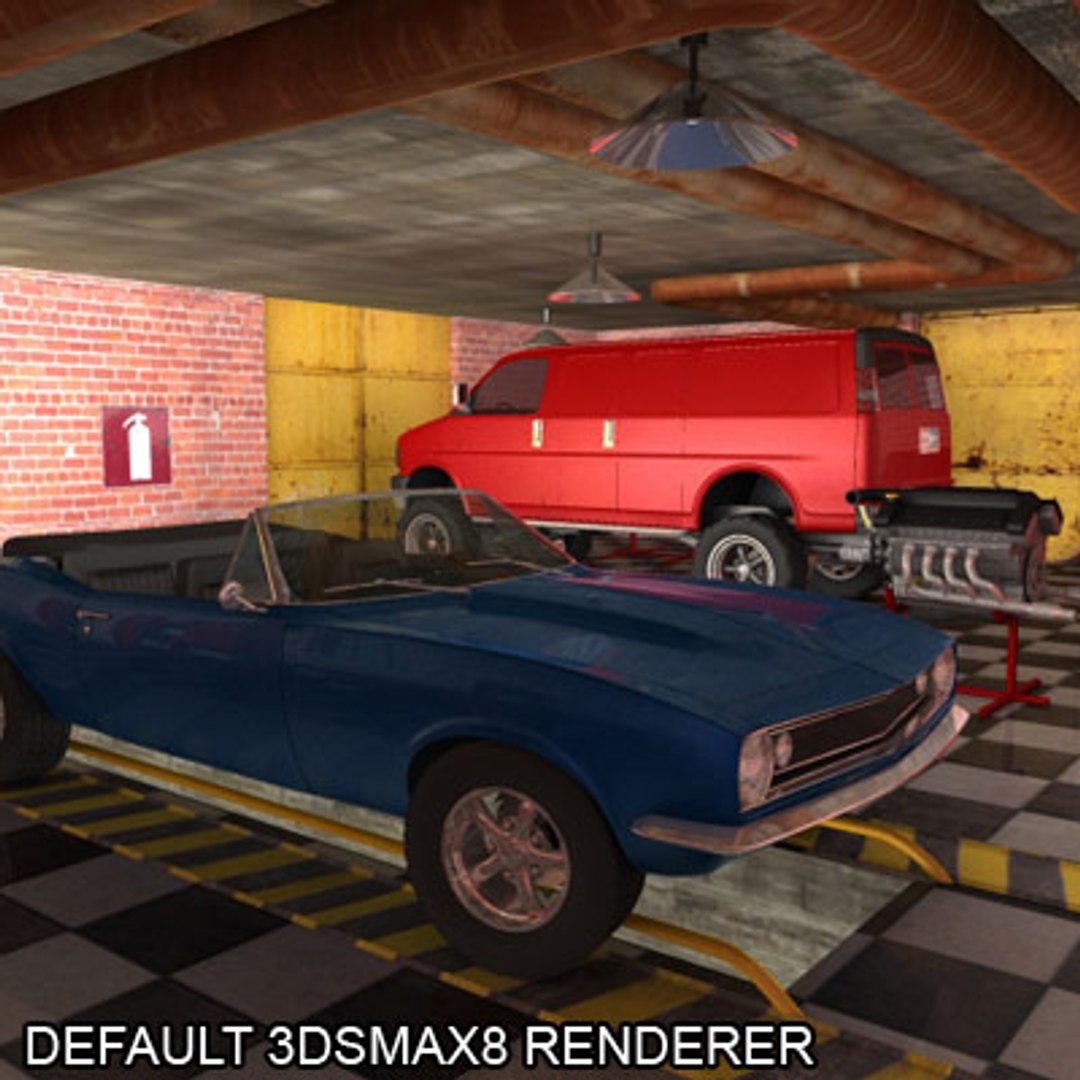 garage classic 3d model
