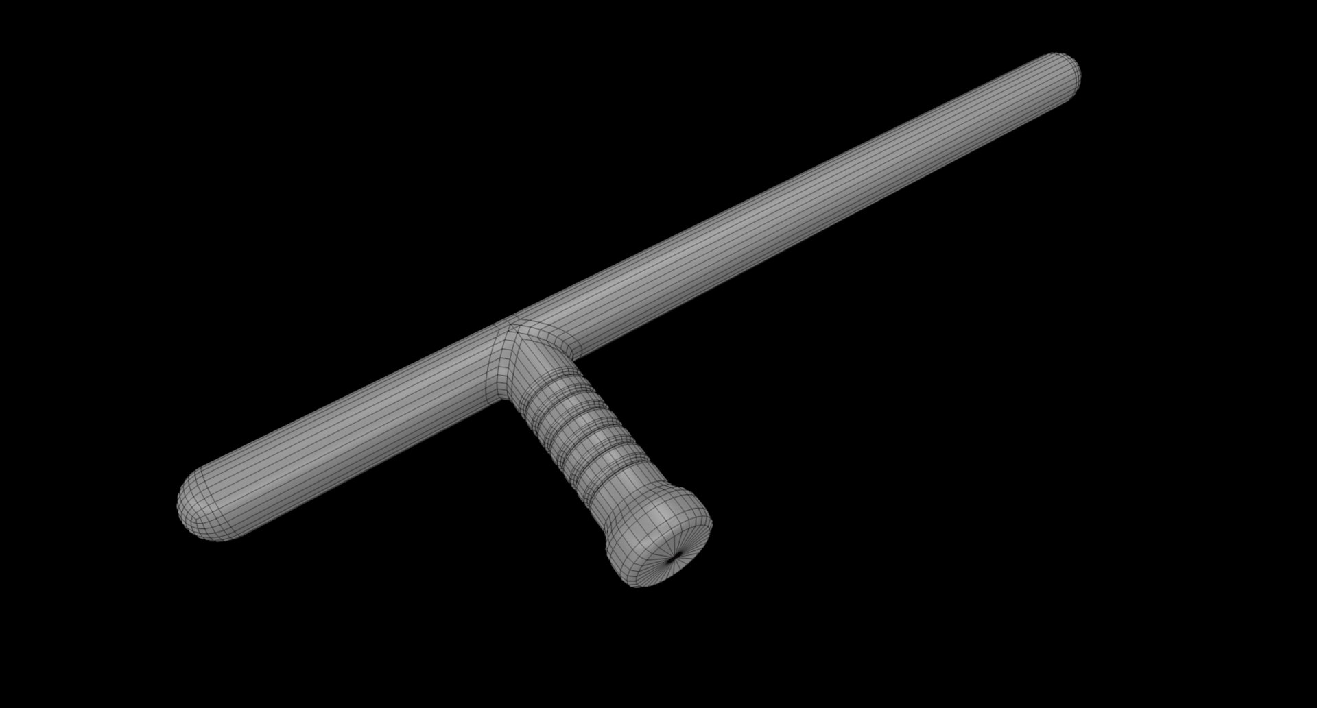 3D Model Police Baton 01 - TurboSquid 2299156
