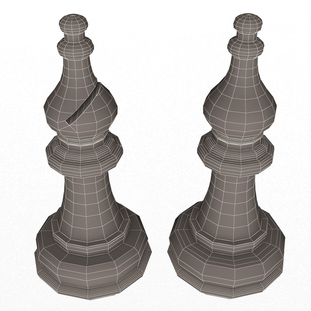 3D 3D Wooden Chess Bishop model - TurboSquid 1812896
